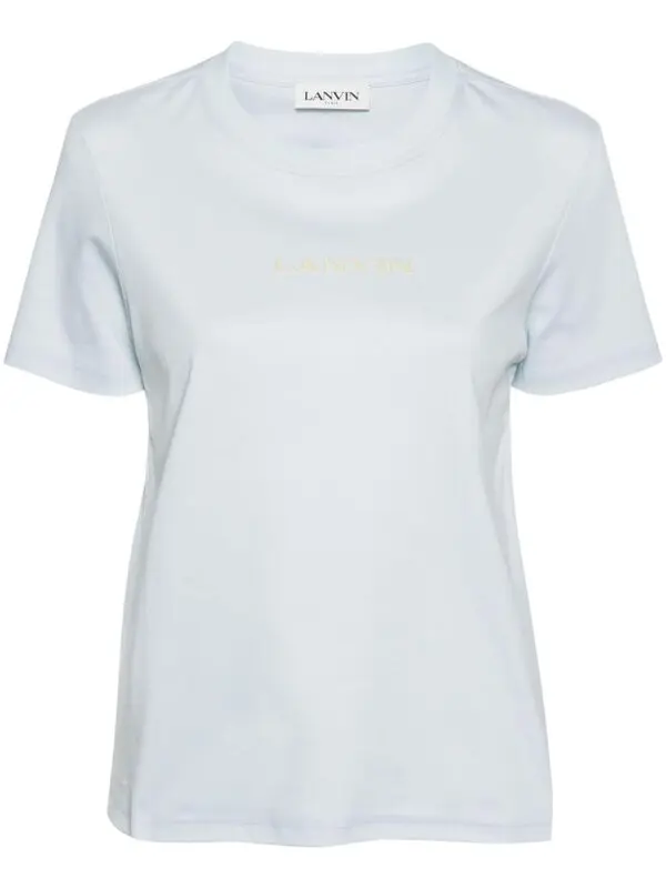 LANVIN Embroidered Logo T-shirt - Blue