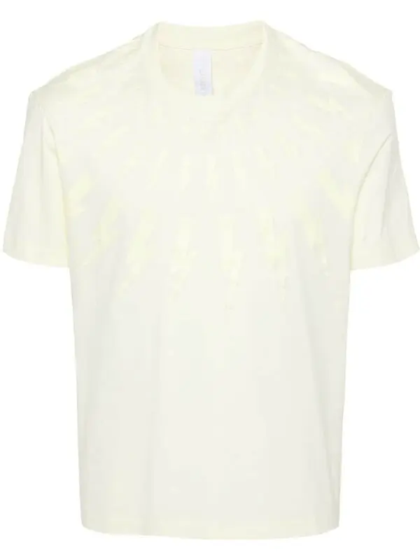 Neil Barrett Thunderbolt-print Cotton T-shirt - Yellow