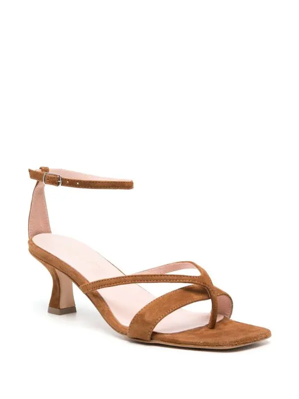 ANNA F. Suede Thong Sandals