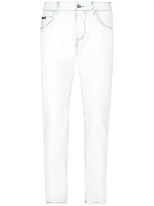 Dolce & Gabbana Regular Fit Jeans - White