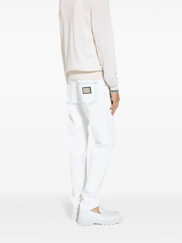 Dolce & Gabbana Regular Fit Jeans - White
