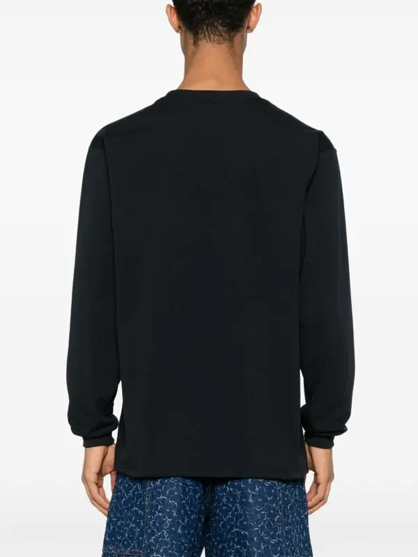 Needles Butterfly-embroidered T-shirt - Black