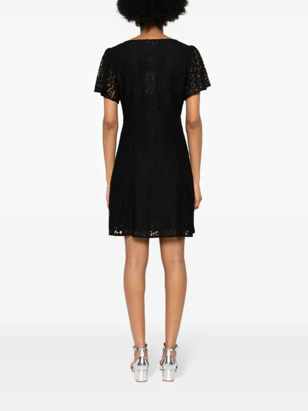 Michael Kors V-neck Lace Mini Dress