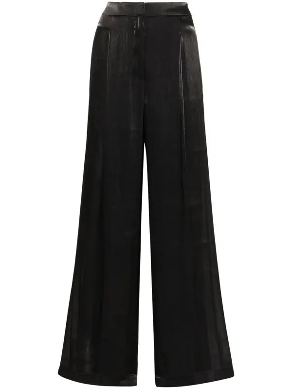Michael Kors Georgette Pleated Wide-leg Trousers