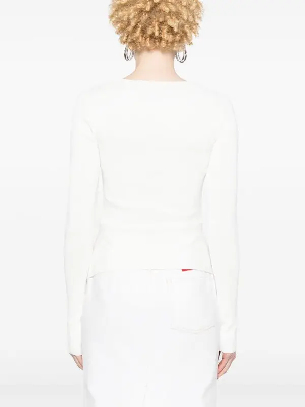 ANDREĀDAMO X Ray Knitted Cardigan
