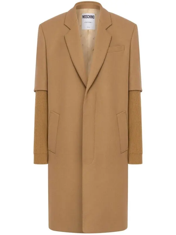 Moschino Notched-lapels Single-breasted Coat