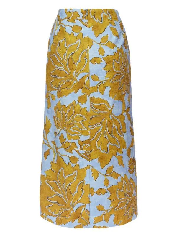 La DoubleJ Floral-print Pencil Skirt