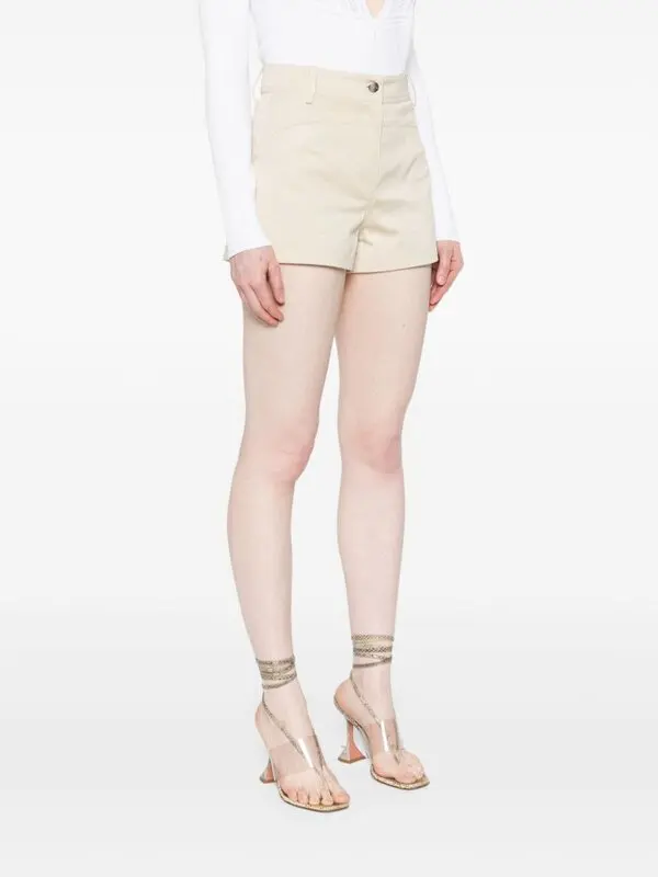 IRO PARIS Shaima Cut-out Cotton Shorts