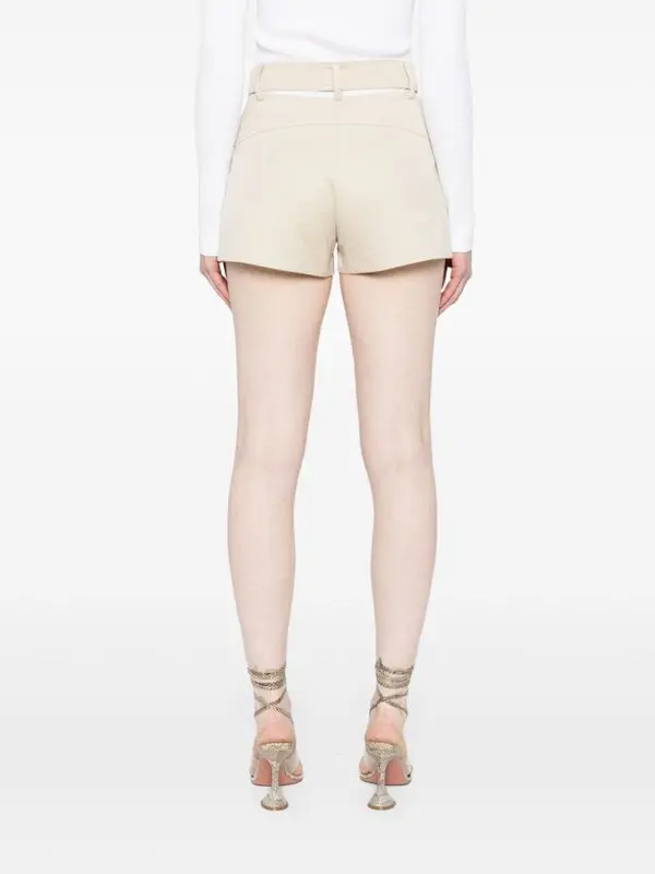 IRO PARIS Shaima Cut-out Cotton Shorts