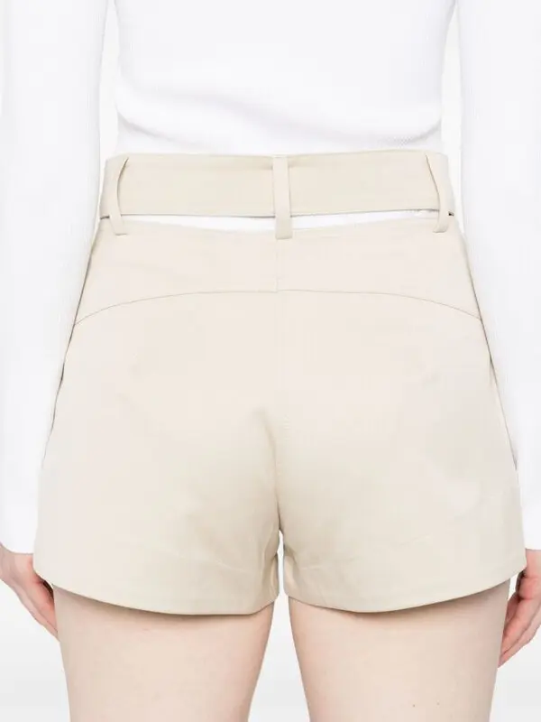 IRO PARIS Shaima Cut-out Cotton Shorts