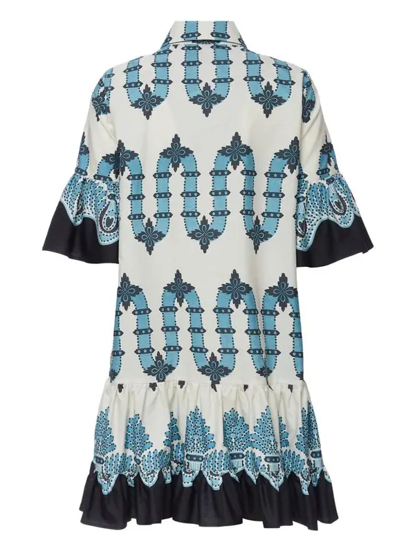 La DoubleJ Choux Sirocco Print Shirtdress - White