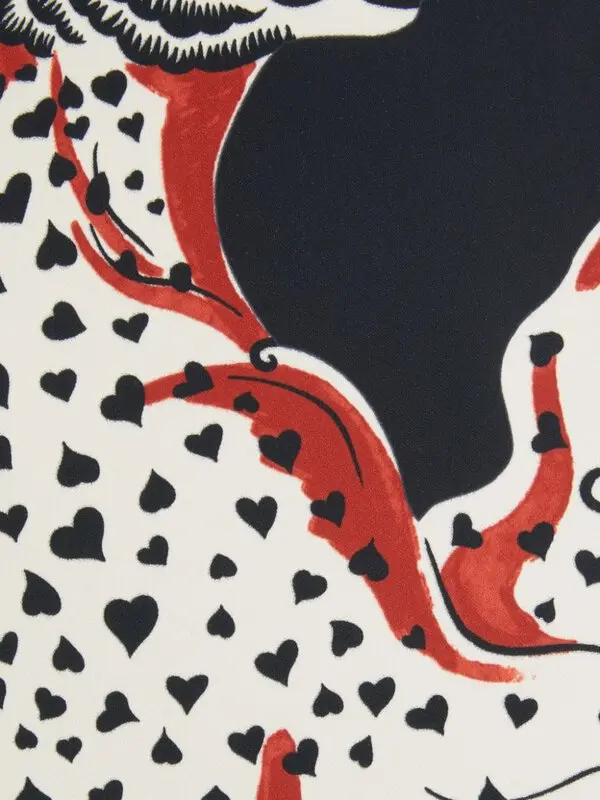 La DoubleJ Gattopardo-print Pencil Skirt