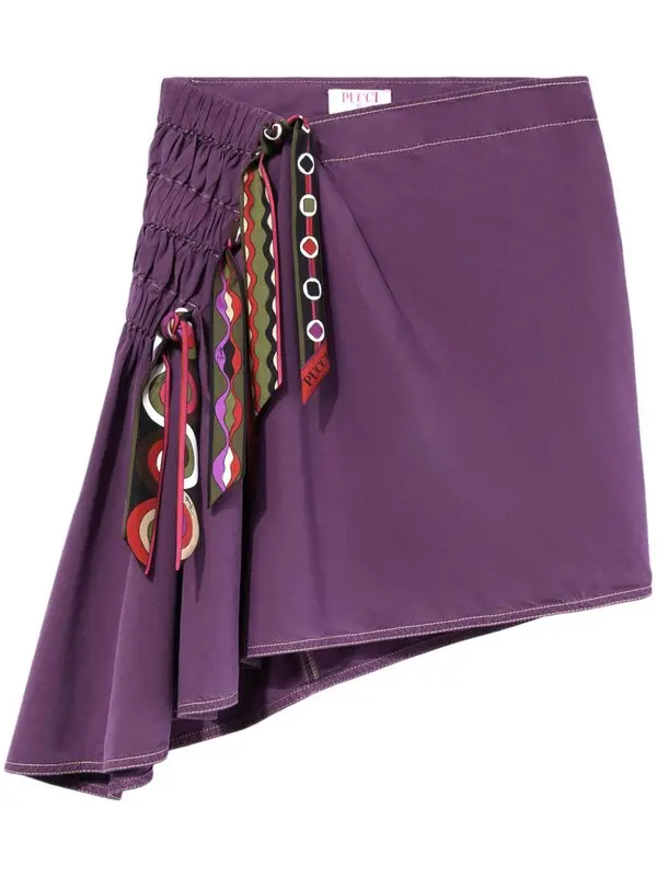 Emilio Pucci Vivara Print Miniskirt - Purple