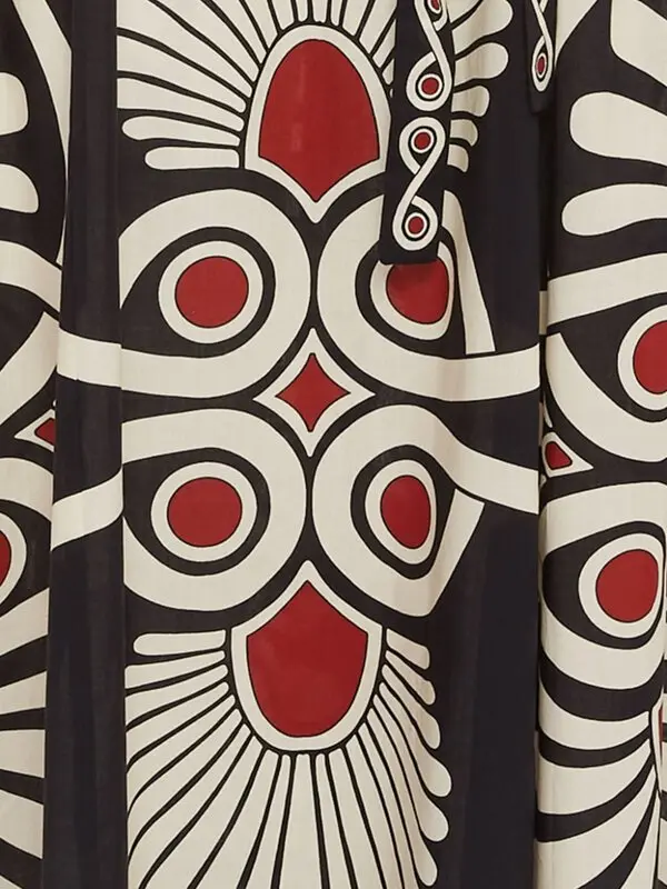 La DoubleJ Viviana Geometric-print Dress - Black
