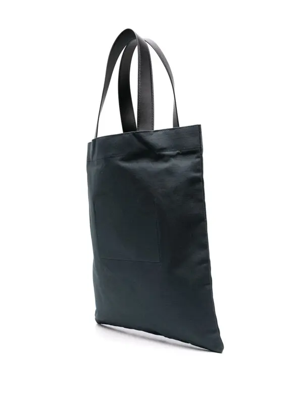 JIL SANDER Logo-print Canvas Tote Bag - Green