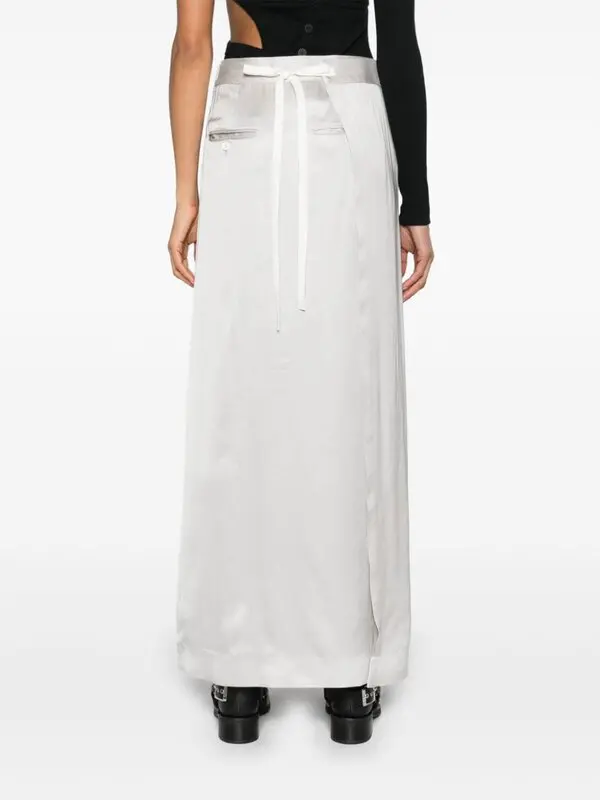 MAISON MARGIELA Satin Wrap Skirt