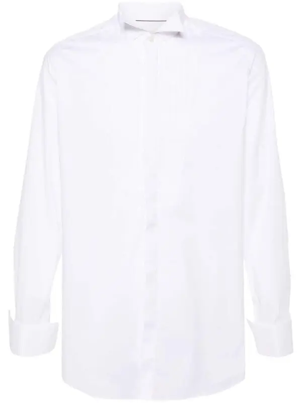 TINTORIA MATTEI 954 Pintuck-detail Buttoned Shirt