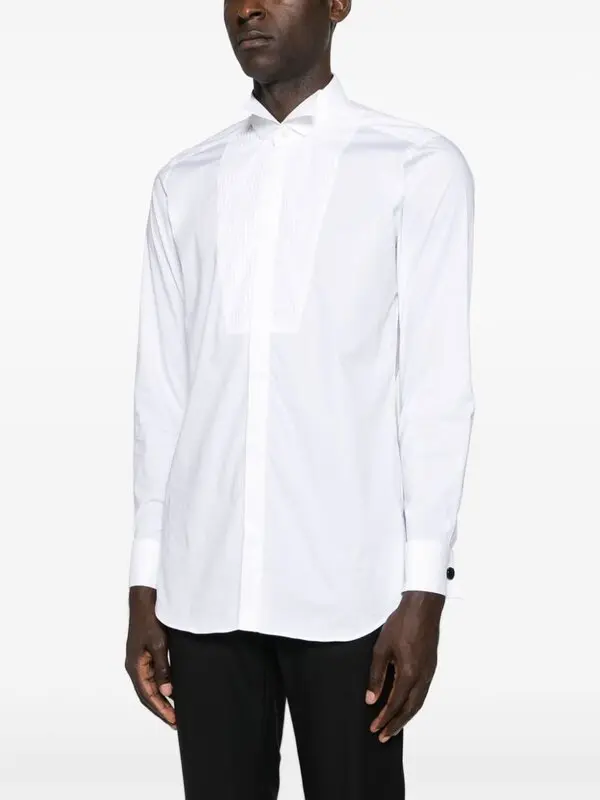 TINTORIA MATTEI 954 Pintuck-detail Buttoned Shirt