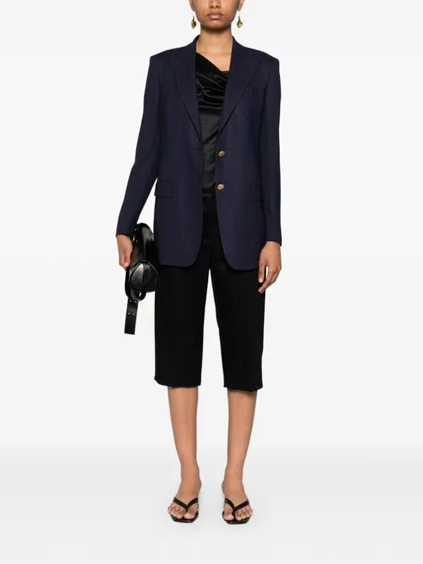 Tagliatore Single-breasted Jacquard Blazer - Blue