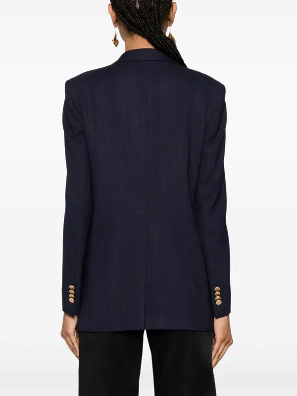 Tagliatore Single-breasted Jacquard Blazer - Blue