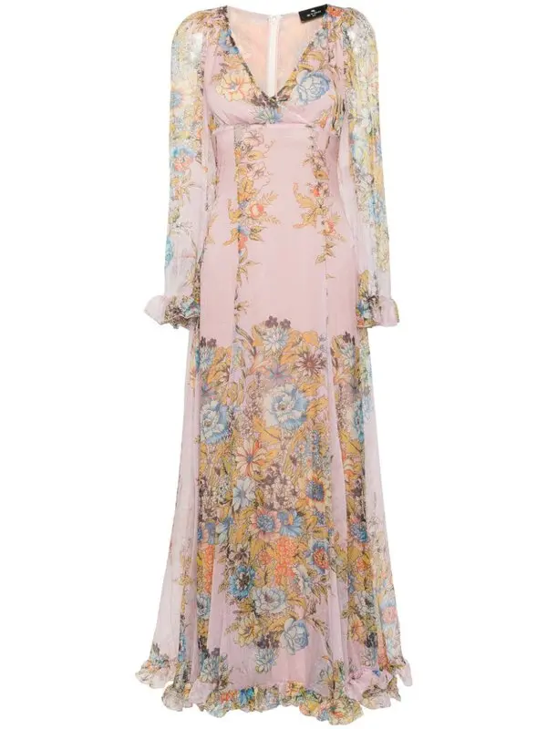 Etro Flora-print Maxi Dress