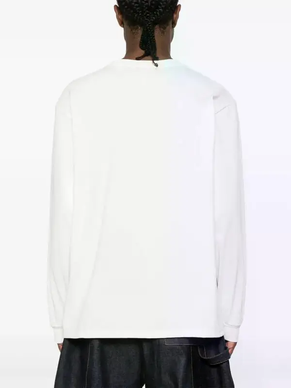 Needles Butterfly-embroidered T-shirt - Neutrals