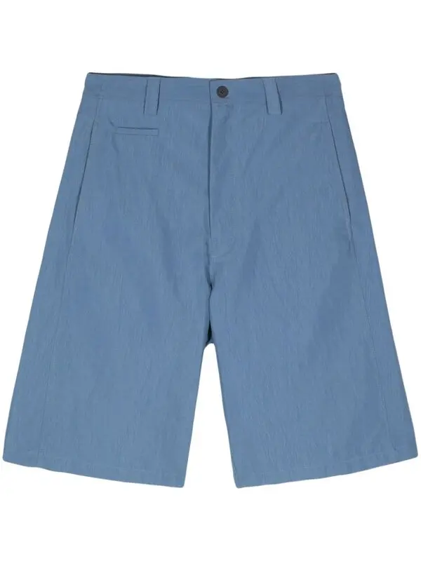 Maison Kitsuné Logo-patch Bermuda Shorts - Blue