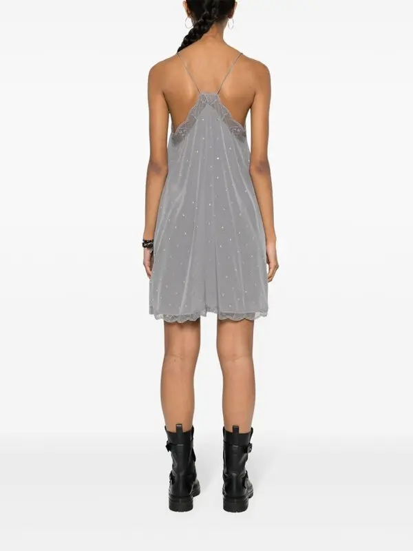 Zadig&Voltaire Ristyz Rhinestone-embellished Mini Dress