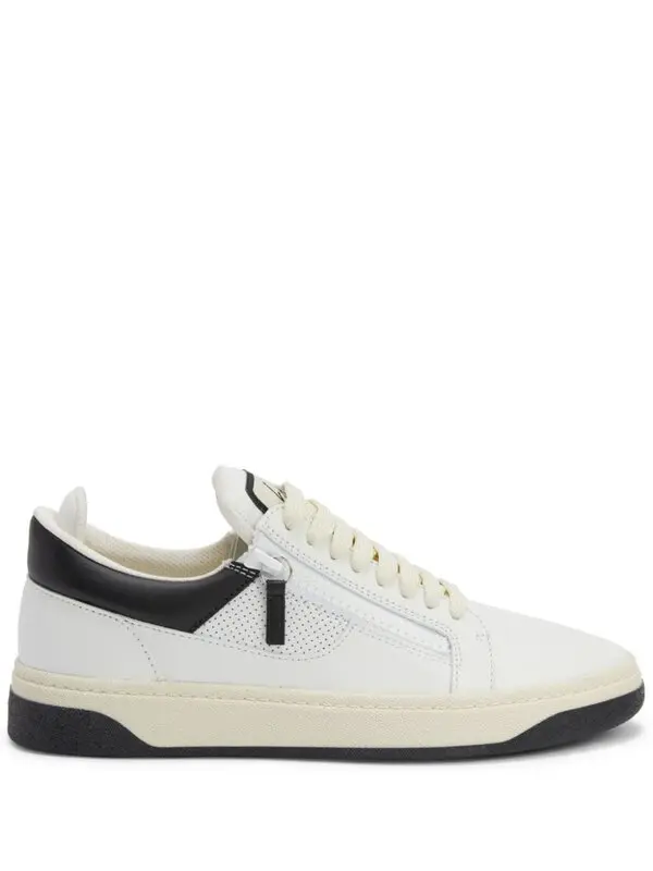 GIUSEPPE ZANOTTI Gz94 Double-zip Low-top Sneakers - White