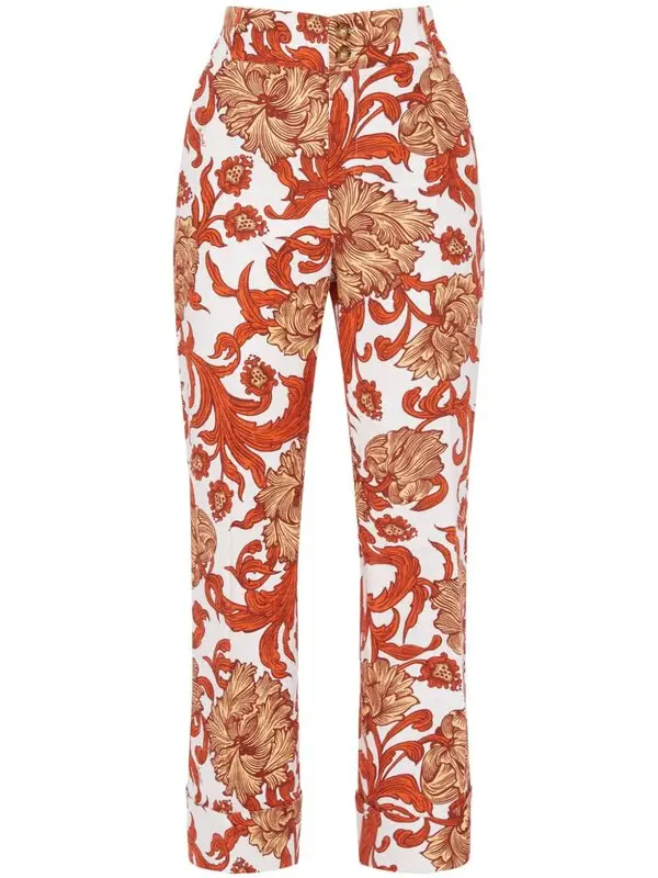 La DoubleJ Hendrix Cropped Trousers - White
