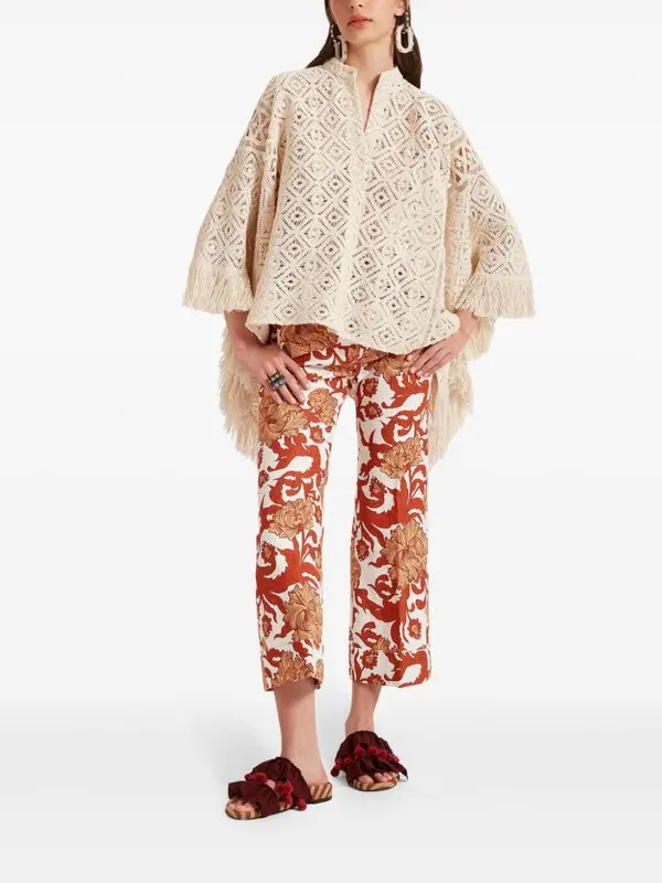 La DoubleJ Hendrix Cropped Trousers - White
