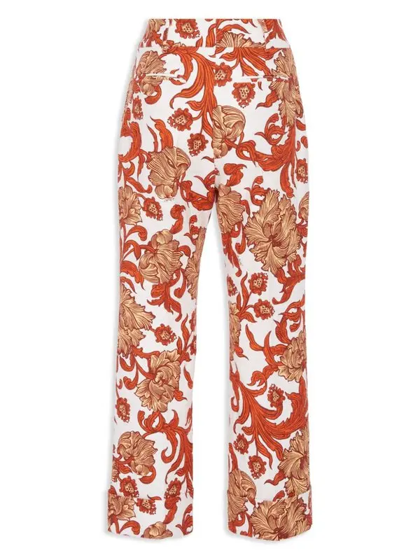 La DoubleJ Hendrix Cropped Trousers - White