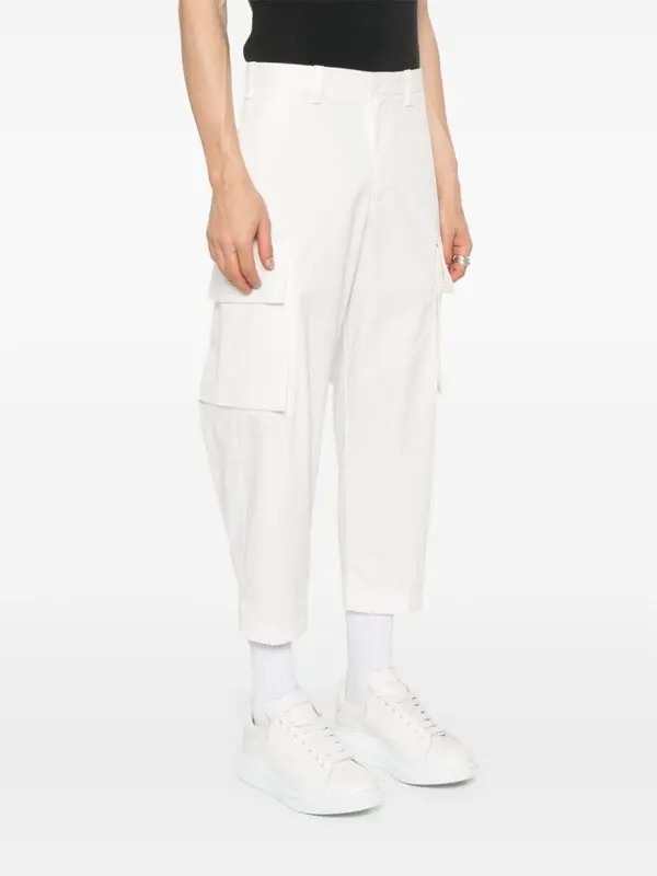 Neil Barrett Tapered Cargo Trousers - White