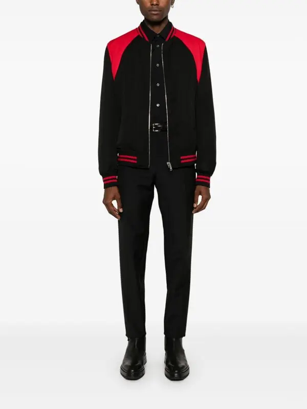 Alexander McQueen Two-tone Reversible Bomber Jacket