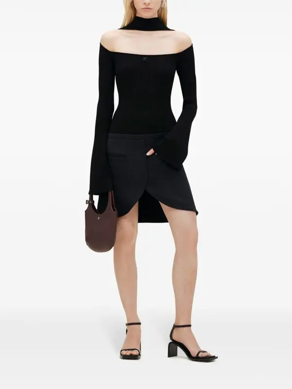 COURREGES Cut-out Ribbed Jumper