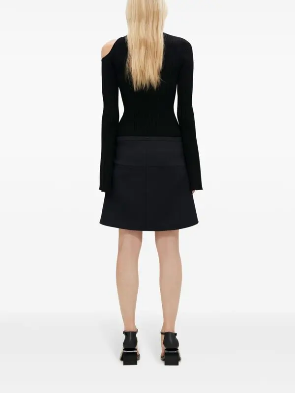 COURREGES Cut-out Ribbed Jumper
