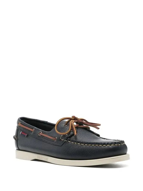 SEBAGO Portland Martellato Leather Boat Shoes