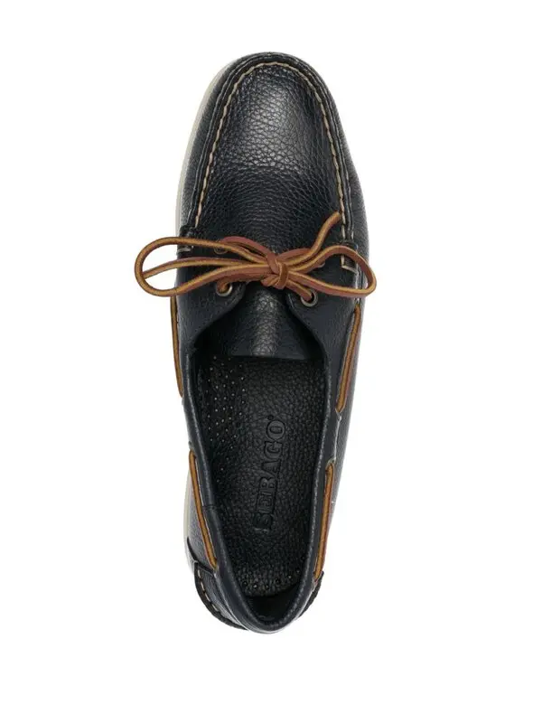 SEBAGO Portland Martellato Leather Boat Shoes