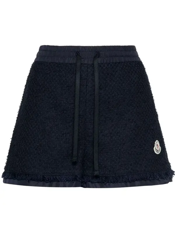 Moncler Logo-patch Tweed Shorts