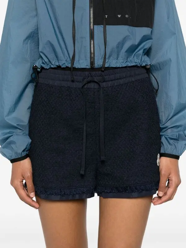 Moncler Logo-patch Tweed Shorts