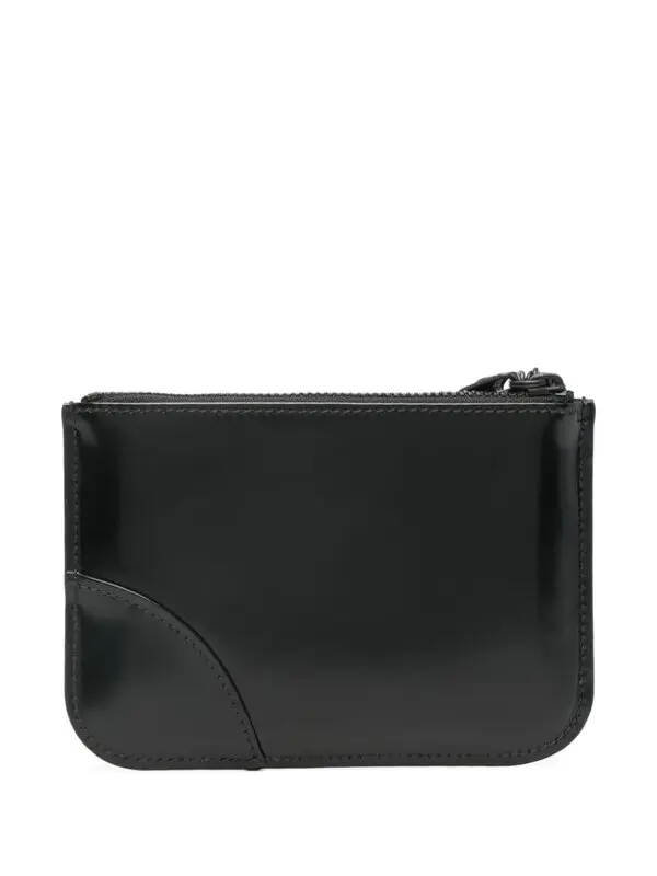 Comme Des Garçons Zipper Medley Leather Wallet - Black