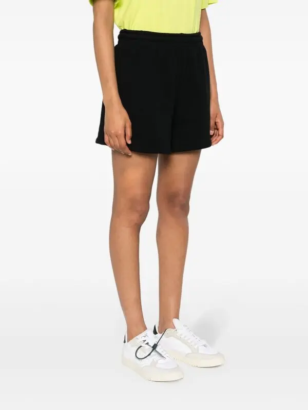 ROTATE BY BIRGER CHRISTENSEN Logo-embroidered Track Shorts - Black