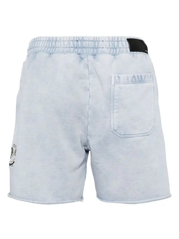 Amiri Filigree Cotton Track Shorts