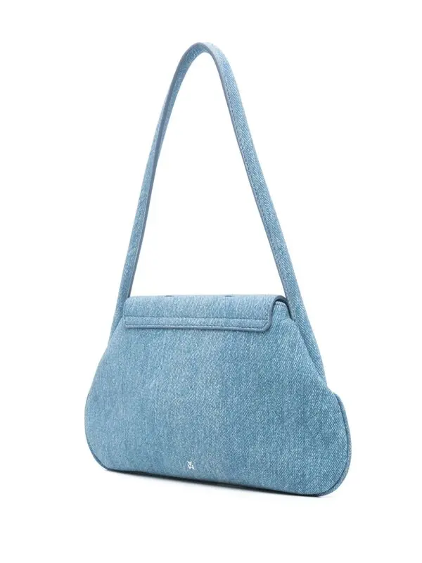 Amina Muaddi Gemini Shoulder Bag - Blue
