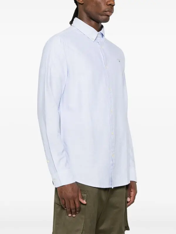 Barbour Logo-embroidered Striped Shirt