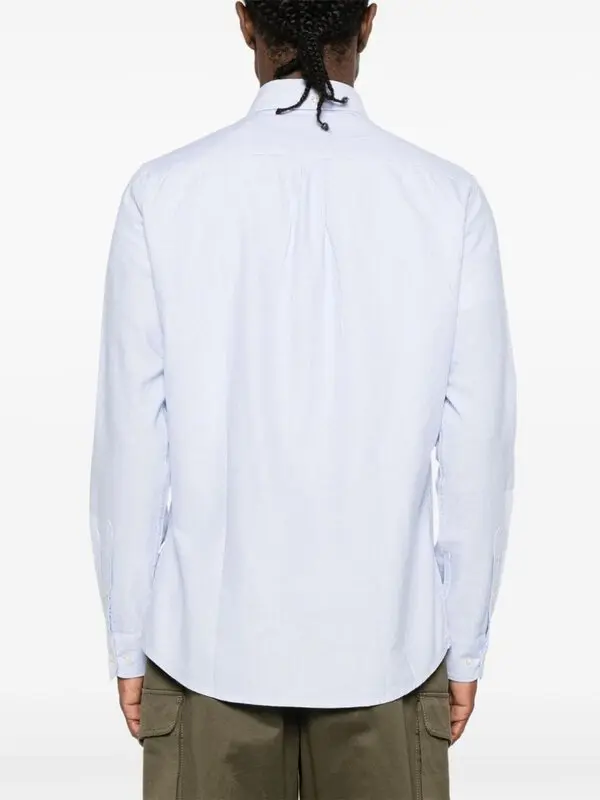 Barbour Logo-embroidered Striped Shirt