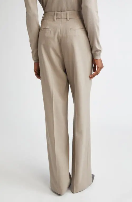Lafayette 148 New York Gates Stretch Wool Straight Leg Trousers - Hickory