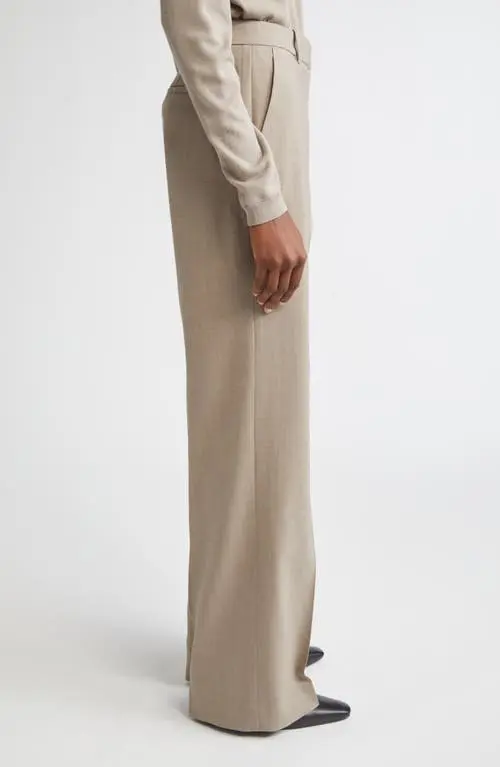 Lafayette 148 New York Gates Stretch Wool Straight Leg Trousers - Hickory