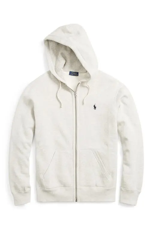 Polo Ralph Lauren Cotton Blend Fleece Zip-up Hoodie - Light Sport Heather