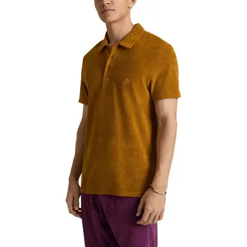Vilebrequin Terry Polo Shirt Solid - Mud